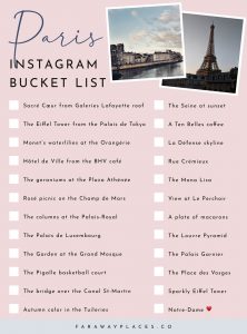 The Paris Instagram Bucket List (2020) - faraway places